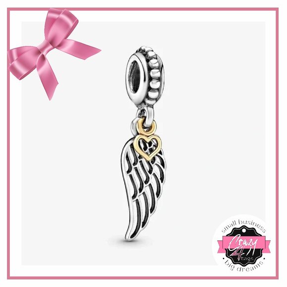 Pandora | Jewelry | Pandora Love And Guidance Angel Wing Dangle Charm ...
